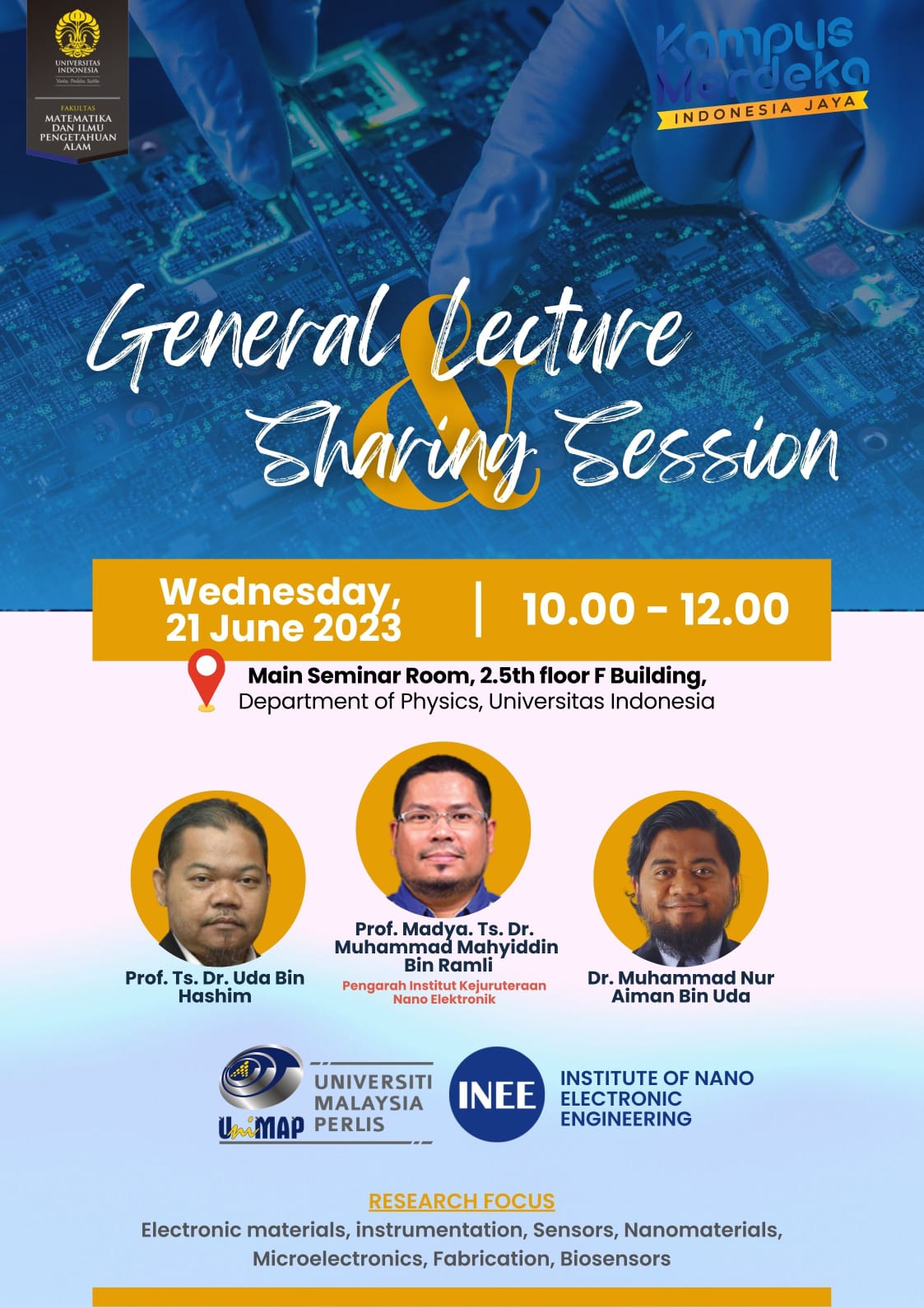 General Lecture & Sharing Session at Universitas Indonesia – Institute ...